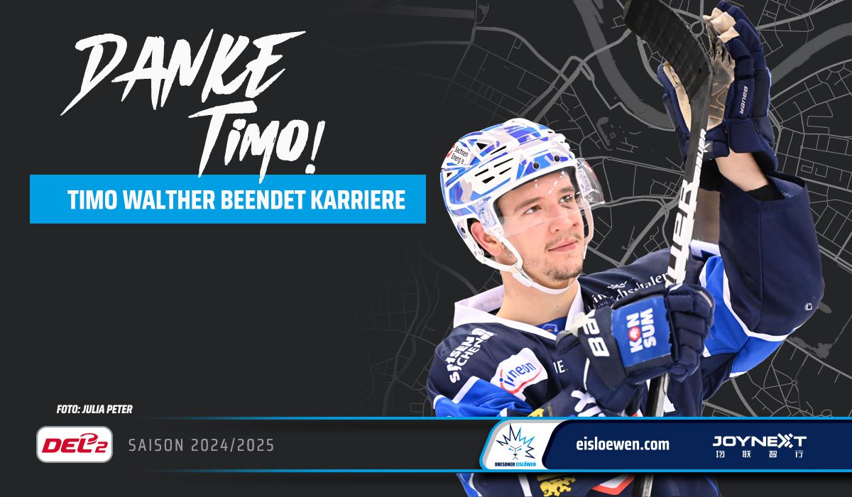 Timo Walther beendet Karriere | Dresdner Eislöwen
