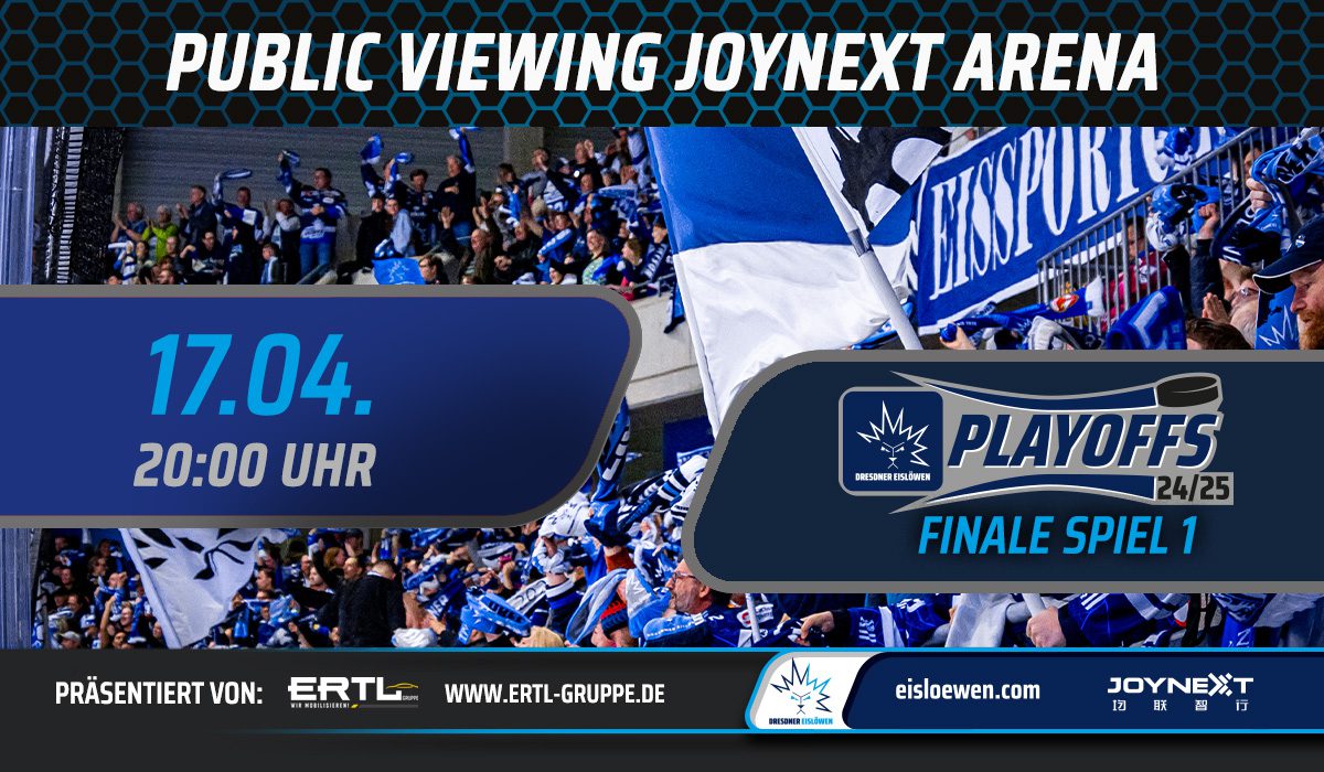 Public Viewing in der Arena | Dresdner Eislöwen