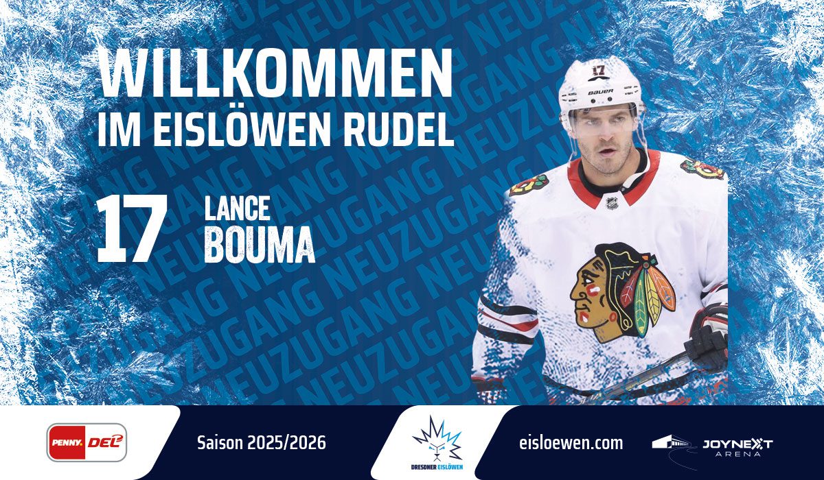 Kanadischer Routinier: Eislöwen verpflichten Lance Bouma | Dresdner ...