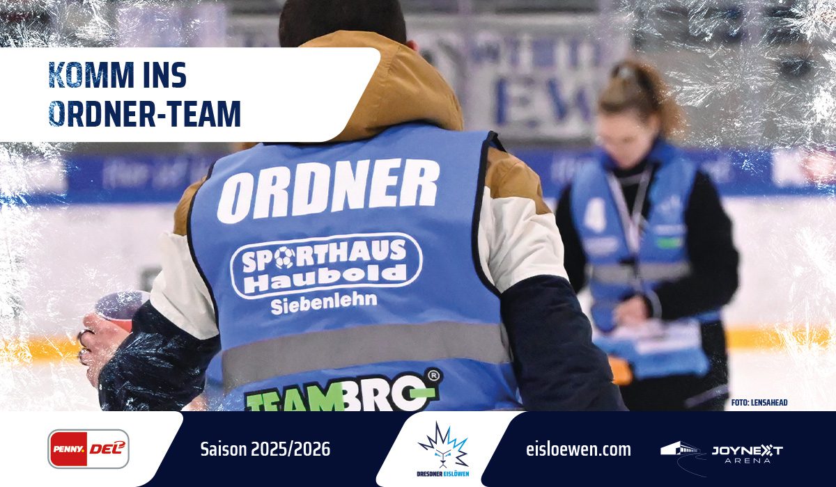 Eislöwen suchen Unterstützung im Ordner-Team | Dresdner Eislöwen